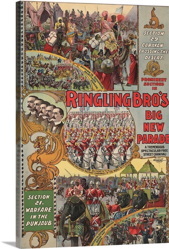 Ringling Brothers' Circus - Vintage Poster | Great Big Canvas