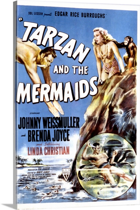 Tarzan and the Mermaids - Movie Poster | Great Big Canvas