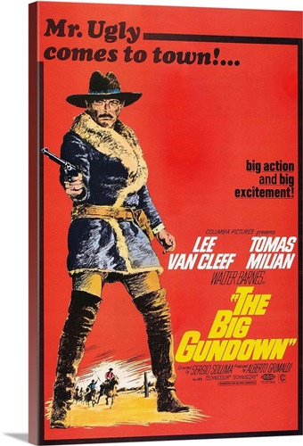 The Big Gundown, Lee Van Cleef - Vintage Movie Poster, 1966 | Great Big ...