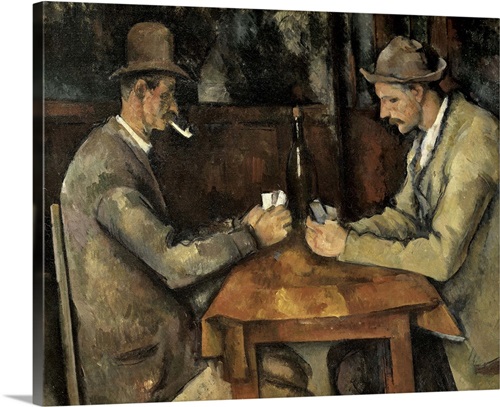 The Card Players (Les joueurs de cartes) | Great Big Canvas