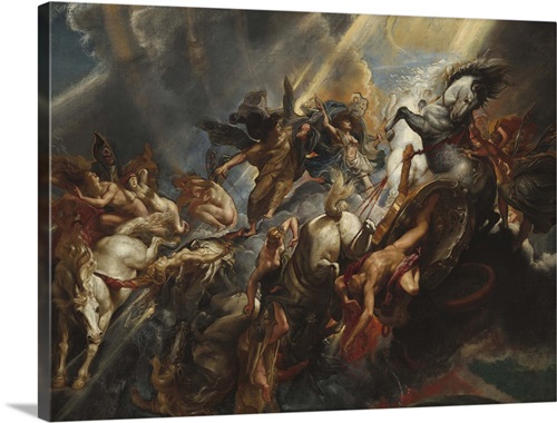 The Fall of Phaeton, by Peter Paul Rubens, 1605-06, Flemish painting ...