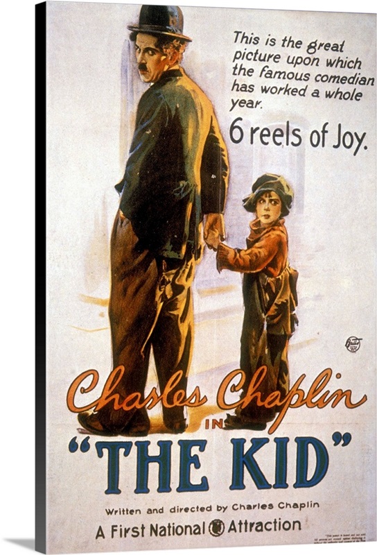 The Kid, Charlie Chaplin, Jackie Coogan, 1921 | Great Big Canvas