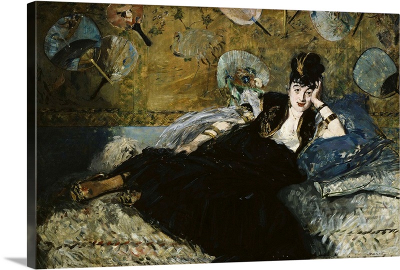 The Lady with Fans | Great Big Canvas