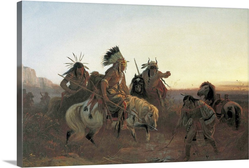 The Lost Trail by Carl Wimar | Great Big Canvas