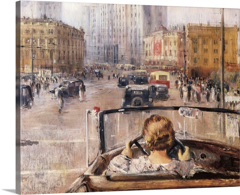 The New Moscow by Yuri Ivanovich Pimenov | Great Big Canvas