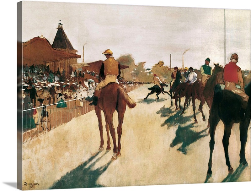 The Parade, or Race Horses in Front of the Stands | Great Big Canvas