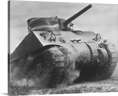 The Sherman Tank Was Primary Battle Tank Of U.S. And Western Allies ...