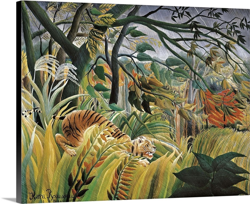 Tiger in a Tropical Storm | Great Big Canvas