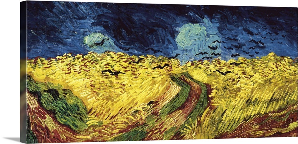 Wheat Field with Crows Wall Art, Canvas Prints, Framed Prints, Wall ...