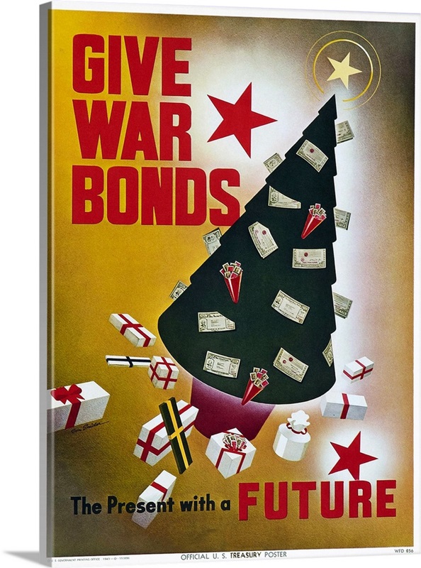 World War II War Bonds poster, 1943 | Great Big Canvas