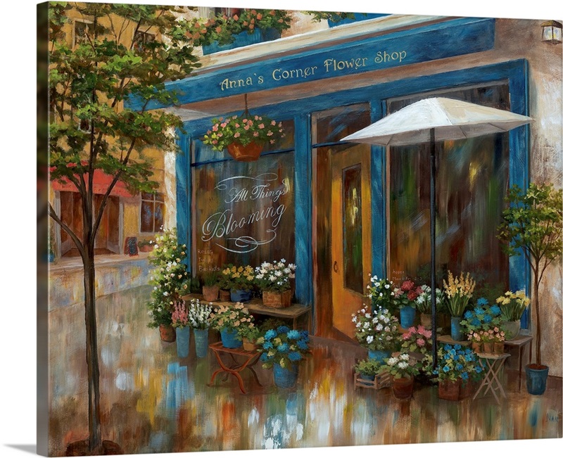 Anna's Corner Flower Shop | Great Big Canvas
