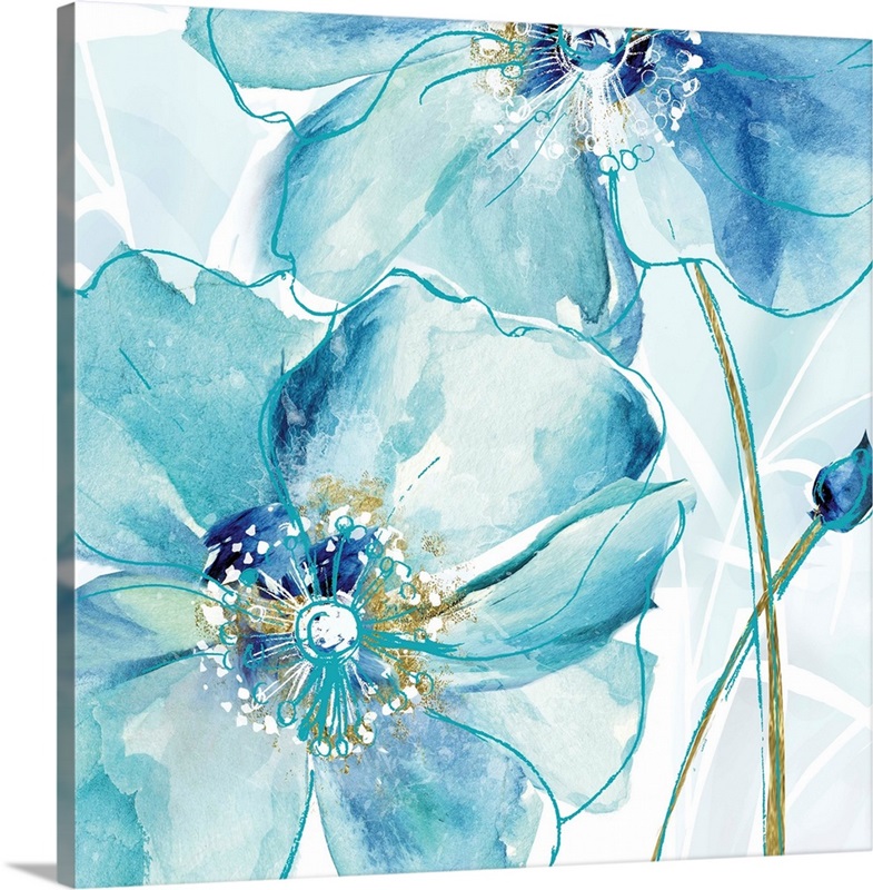Blue Spring Poppy II | Great Big Canvas