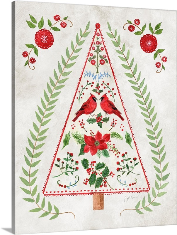 Christmas Folk Tree | Great Big Canvas