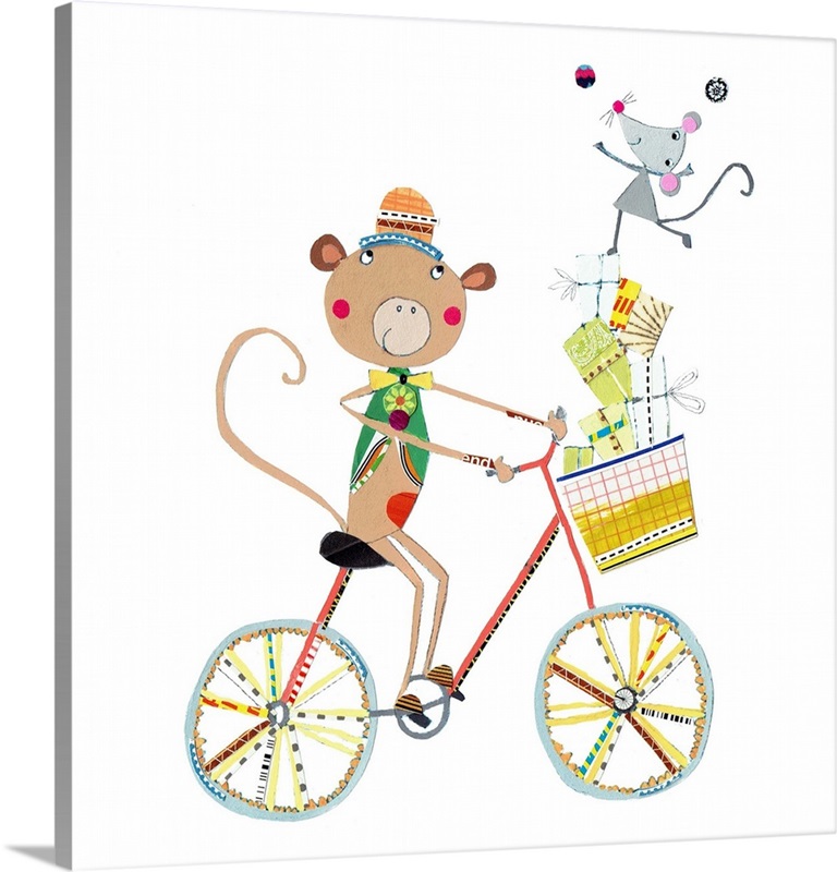 Circus Monkey Wall Art, Canvas Prints, Framed Prints, Wall Peels ...