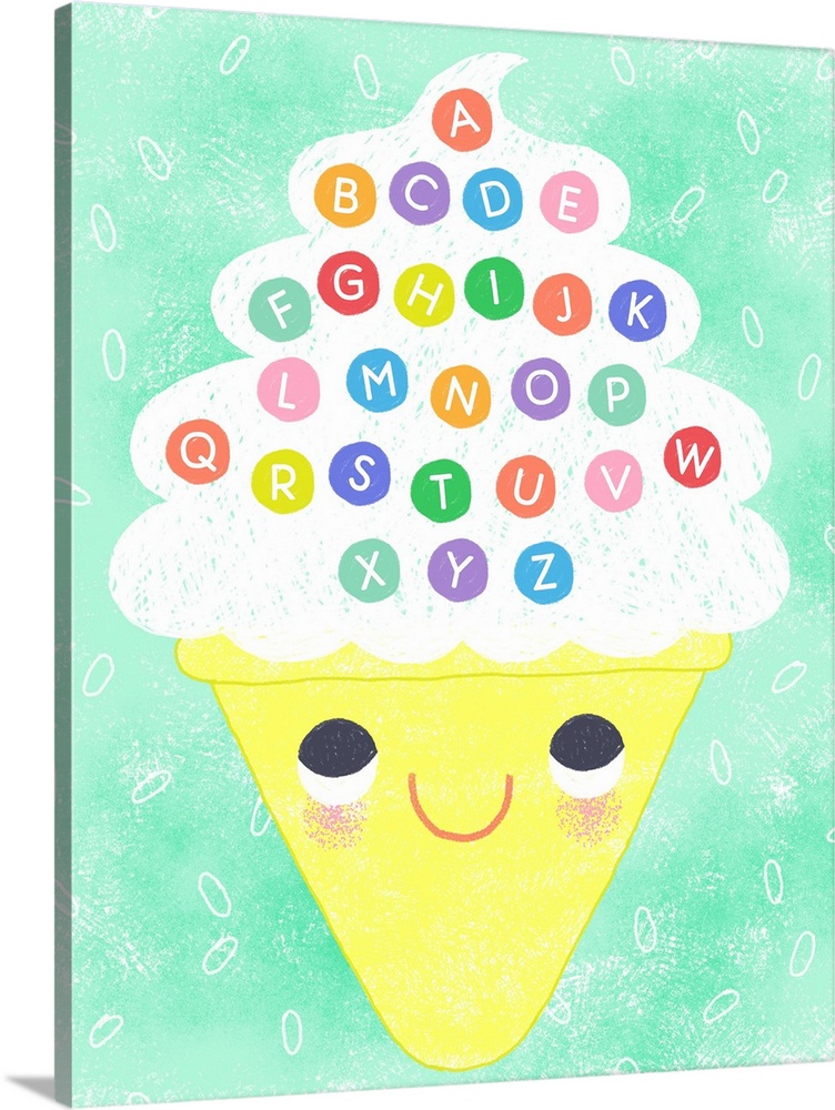 Ice Cream Alphabet | Great Big Canvas