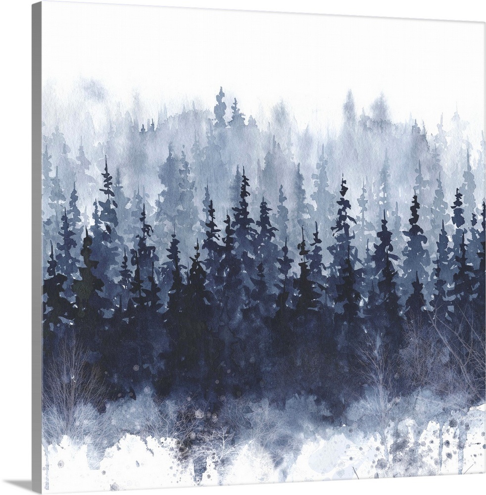 Indigo Forest Wall Art, Canvas Prints, Framed Prints, Wall Peels ...