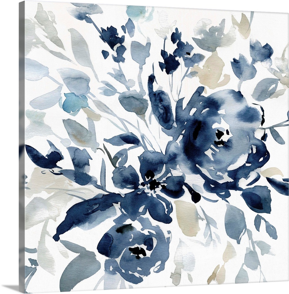 Indigo Garden I Wall Art, Canvas Prints, Framed Prints, Wall Peels ...