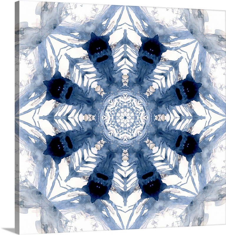 Indigo Kaleidescope III Wall Art, Canvas Prints, Framed Prints, Wall ...