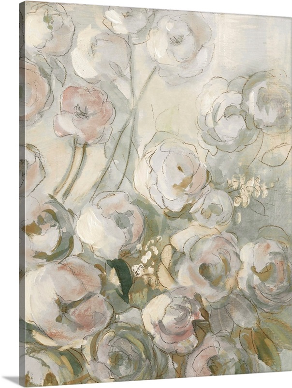 Moonlit Climbing Roses II | Great Big Canvas