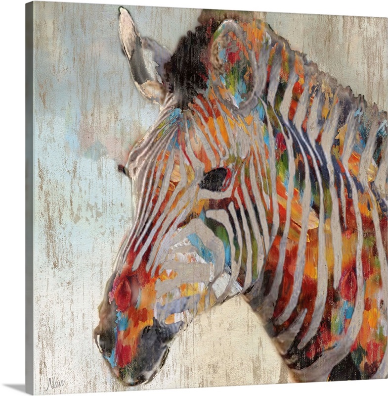 Paint Splash Zebra | Great Big Canvas