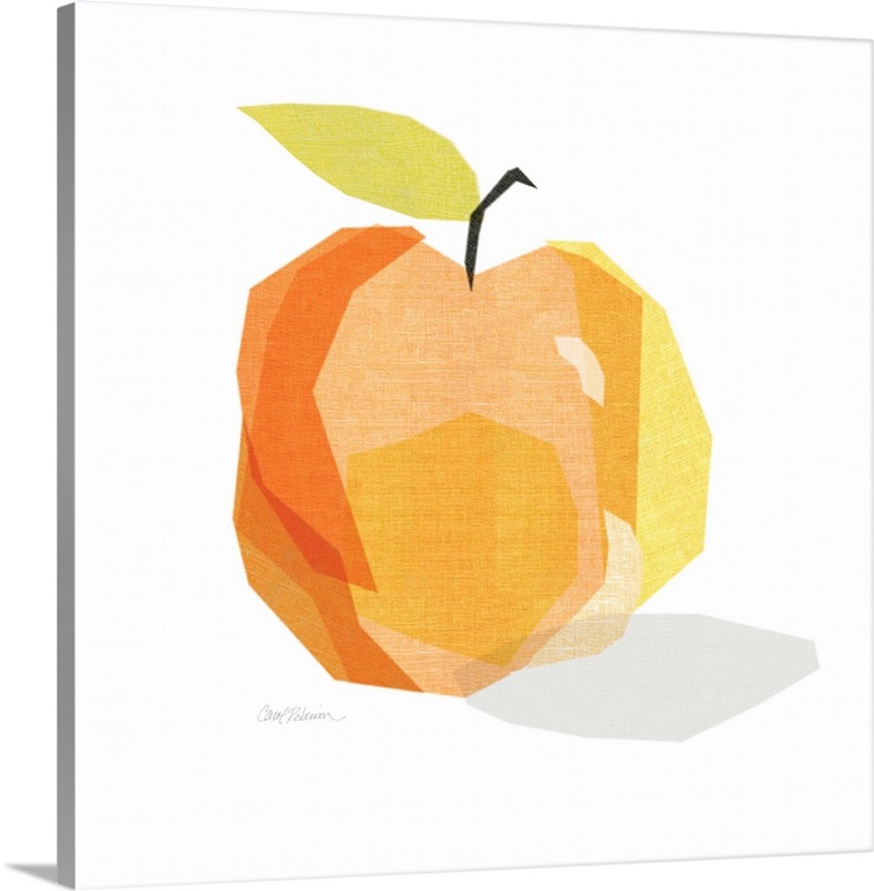 Red Linen Apple | Great Big Canvas
