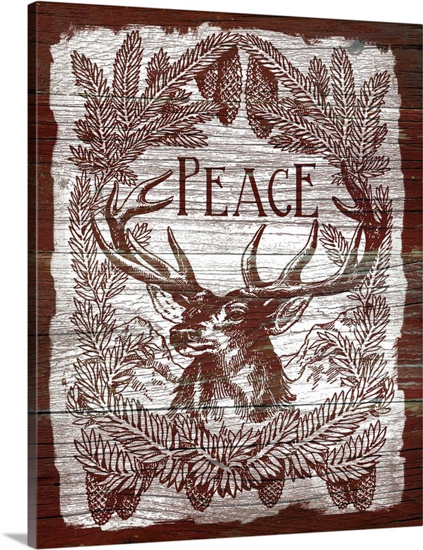 Red Wood Peace | Great Big Canvas