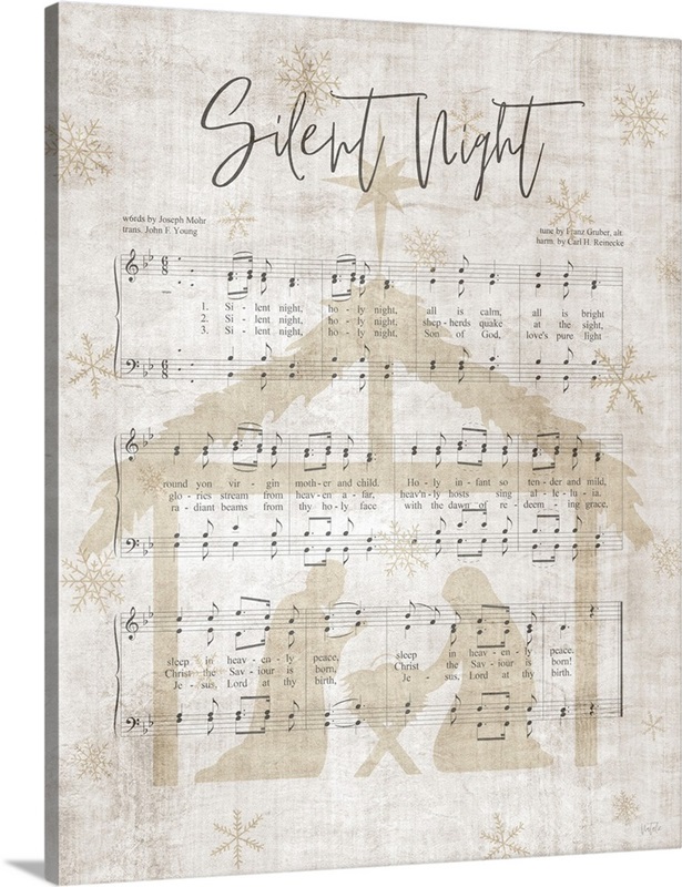 Silent Night Song Sheet | Great Big Canvas