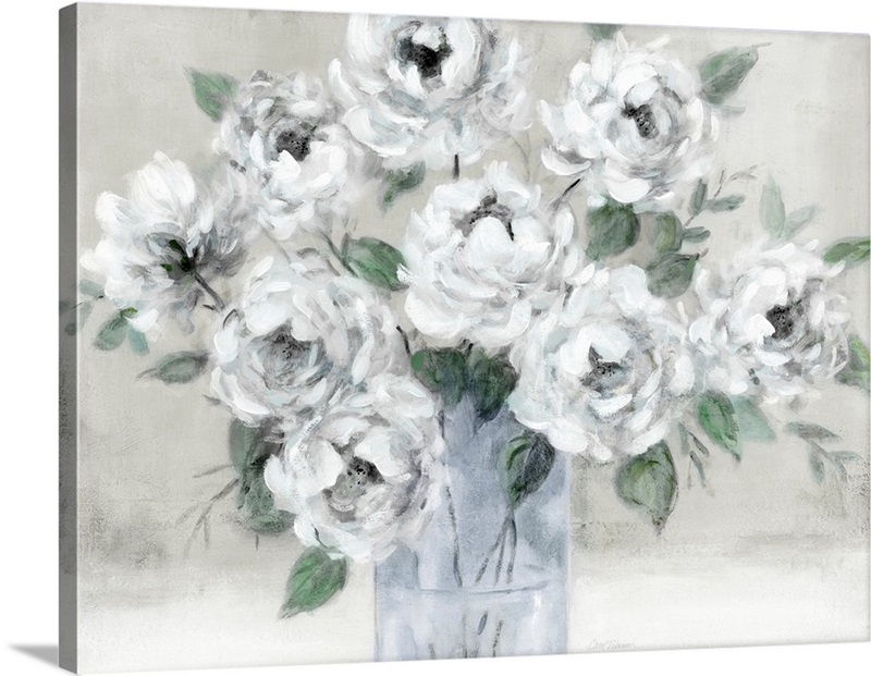 Tender White Roses | Great Big Canvas