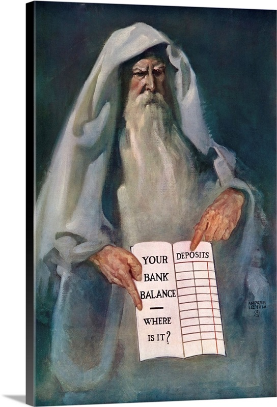 1920's American Banking Poster, Your Bank Balance | Great Big Canvas