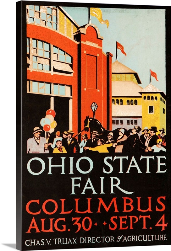 1926 Ohio State Fair Advertising Poster, Columbus | Great Big Canvas