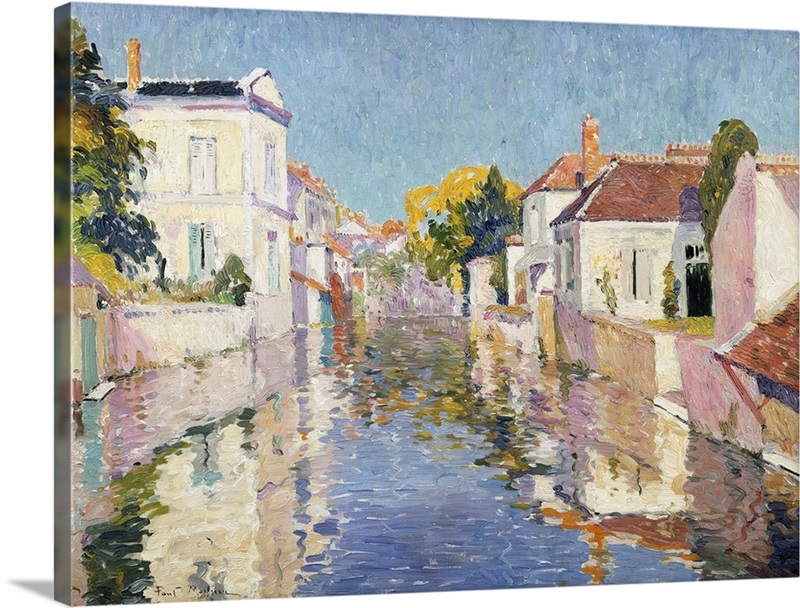 A Canal In Burano, Venice By Paul Mathieu | Great Big Canvas