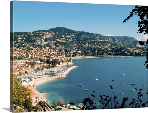 A charming coastal town of the French Riviera between Nice (France) and ...