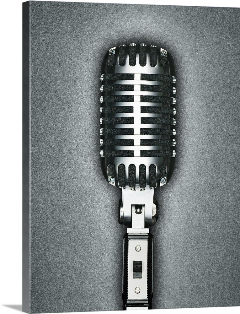 A Classic microphone Wall Art, Canvas Prints, Framed Prints, Wall Peels ...
