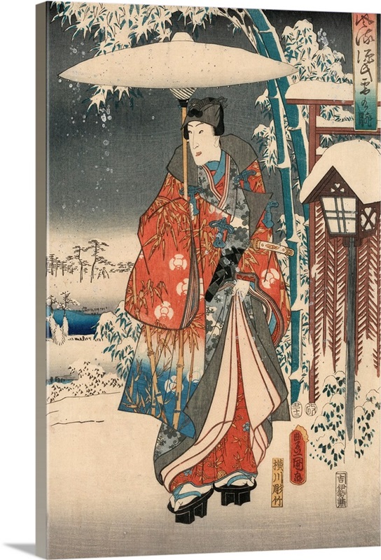 A Modern Version Of The Tale Of Genji In Snow Scenes | Great Big Canvas