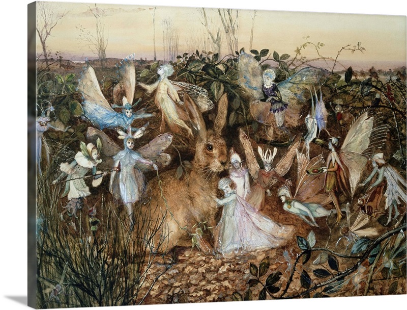 A Rabbit Among The Fairies | Great Big Canvas