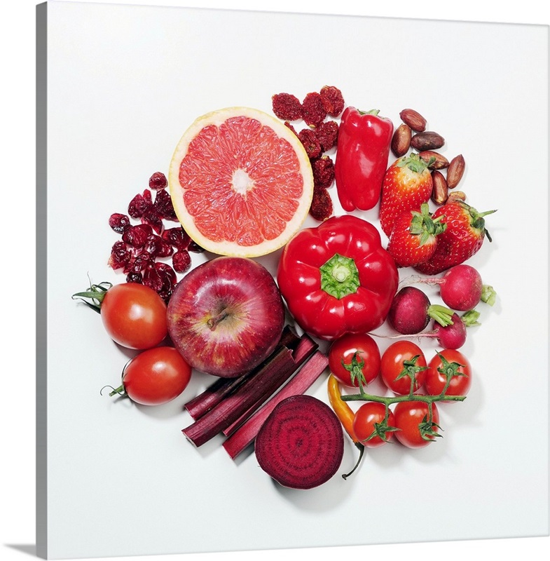 A selection of red fruits | Great Big Canvas