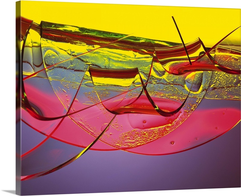 Abstract background, acrylic object, colored background | Great Big Canvas