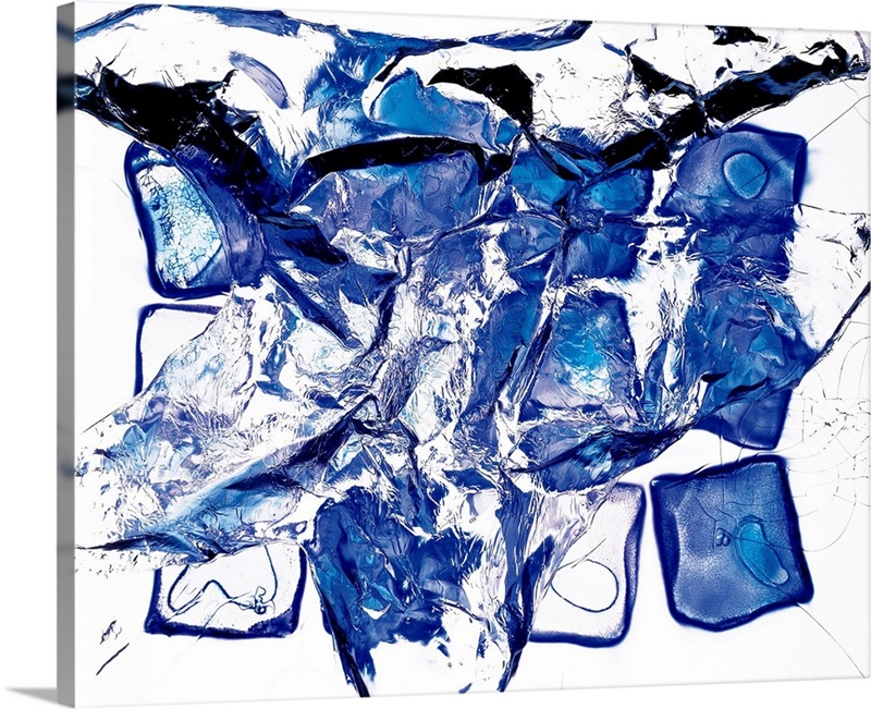 Abstract background, acrylic object, white background | Great Big Canvas