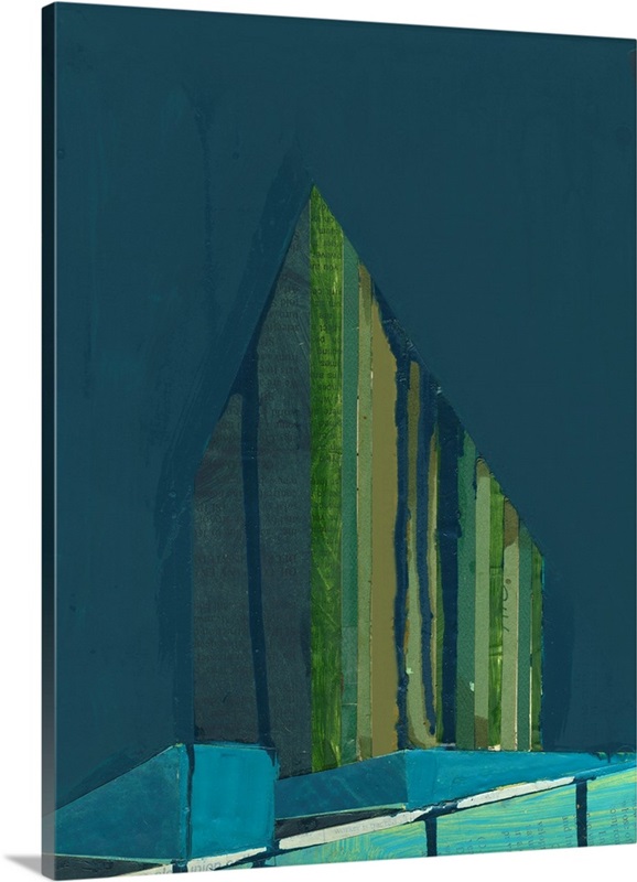 Abstract City Twilight Triangle | Great Big Canvas