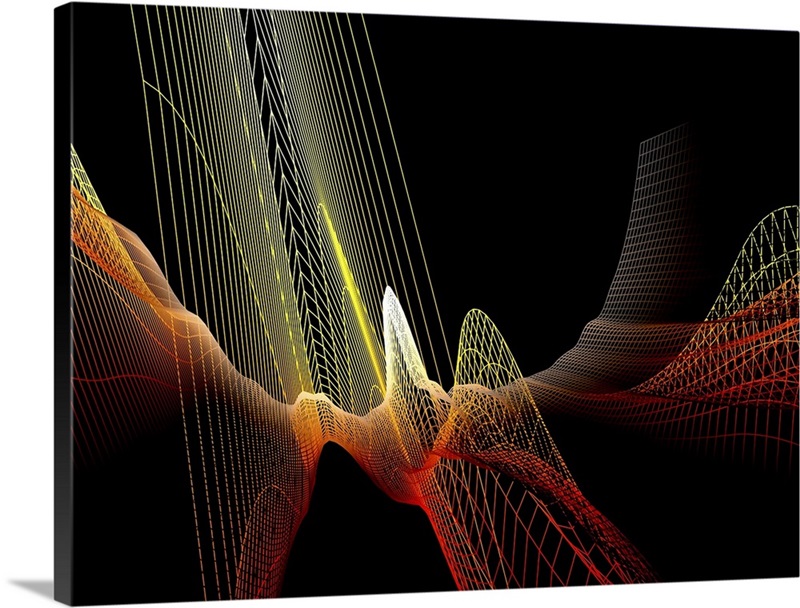 Abstract line pattern. | Great Big Canvas