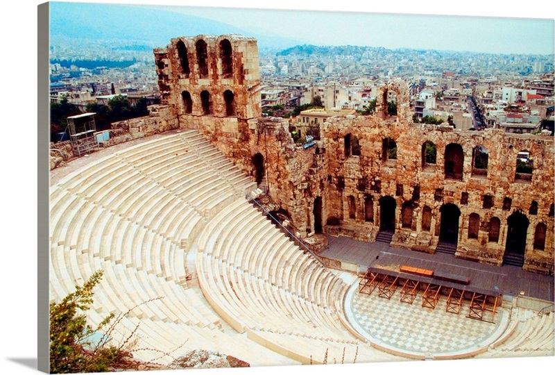 Acropolis Amphitheater in Athens, Greece | Great Big Canvas