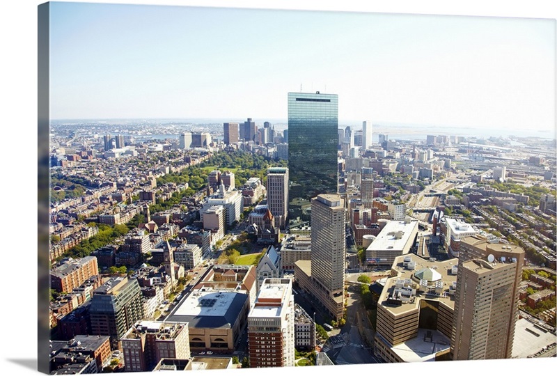 Aerial view of Boston | Great Big Canvas