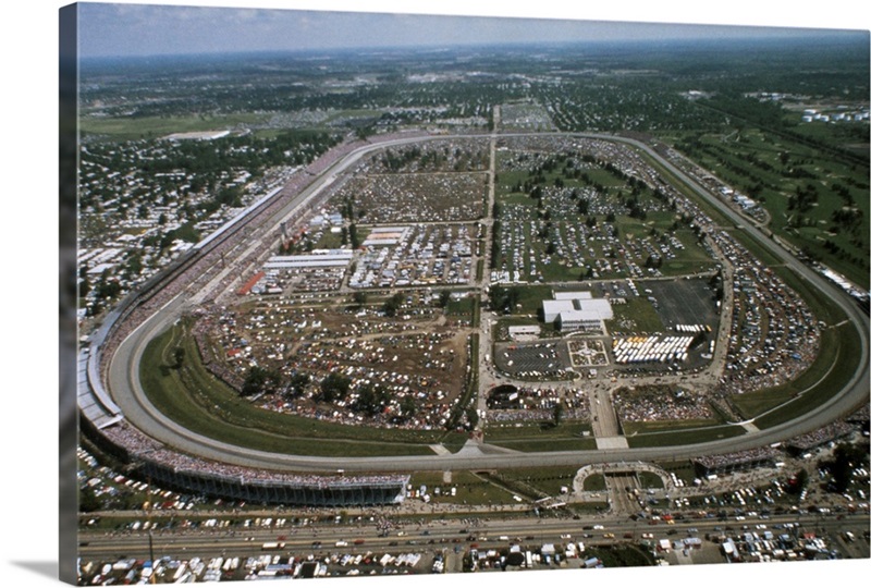 Aerial View Of Indianapolis Speedway | Great Big Canvas
