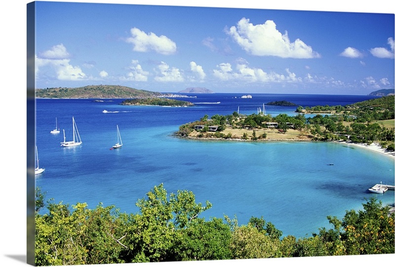 Aerial view of St. John | Great Big Canvas