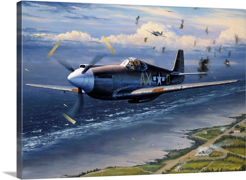 American Planes On Reconnaissance Mission Over Normandy | Great Big Canvas