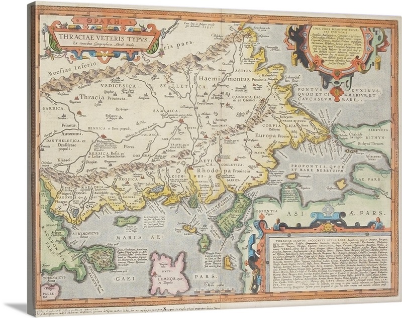 Antique map of Romania and eastern Europe | Great Big Canvas