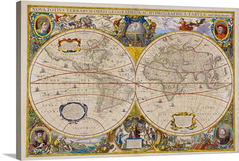 Antique map of the world | Great Big Canvas