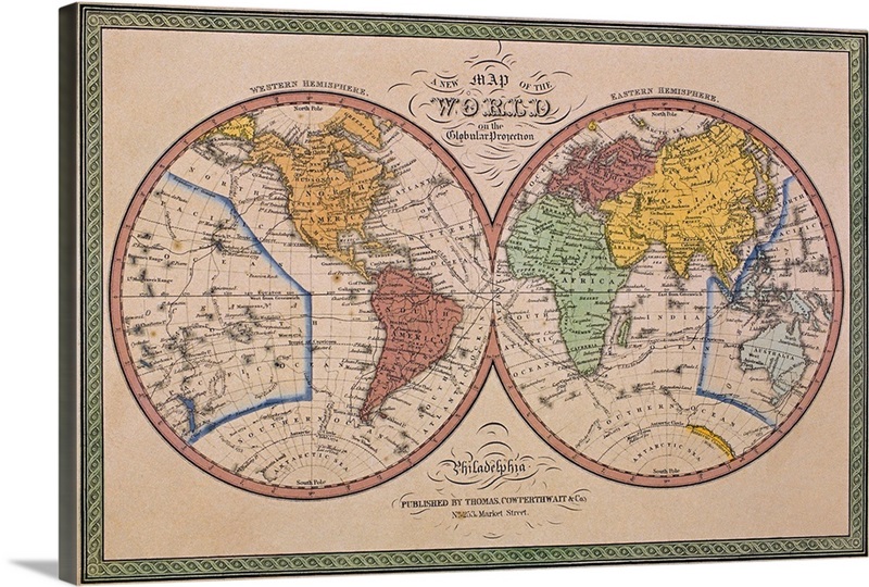 Antique map of the world | Great Big Canvas