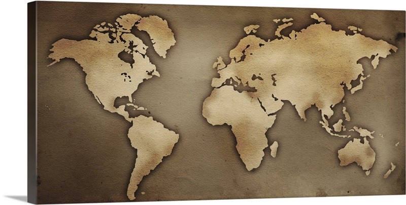 Antique world map | Great Big Canvas