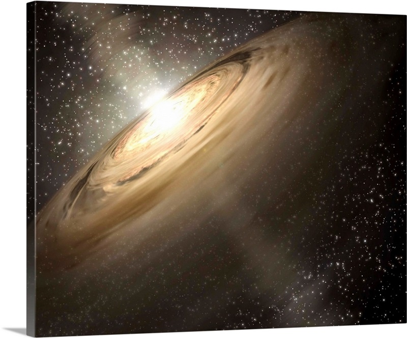 Artist's Rendering Of A Solar System | Great Big Canvas